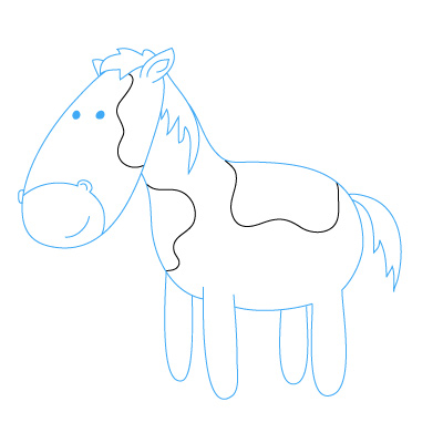 Jak narysować konia krok po kroku. Rysowanie konia